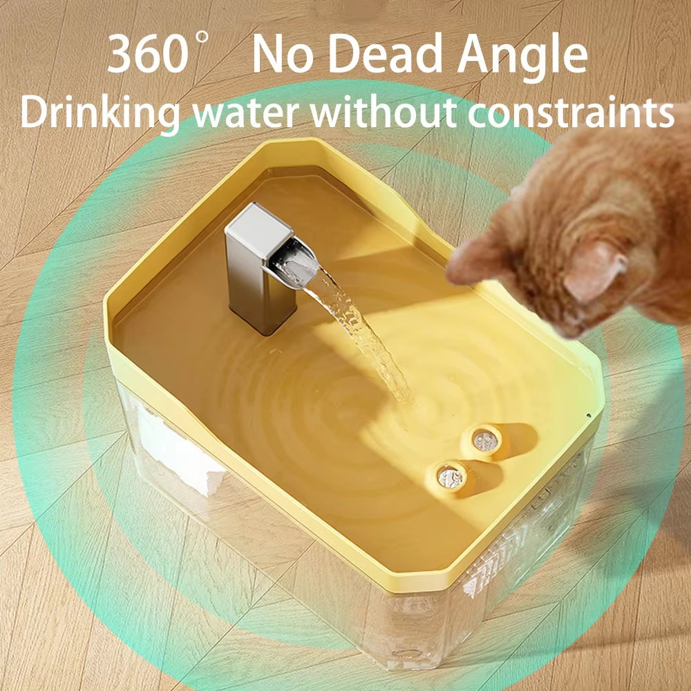 Automatic Cat Water Fountain | Filtered Recirculating Pet Water ...